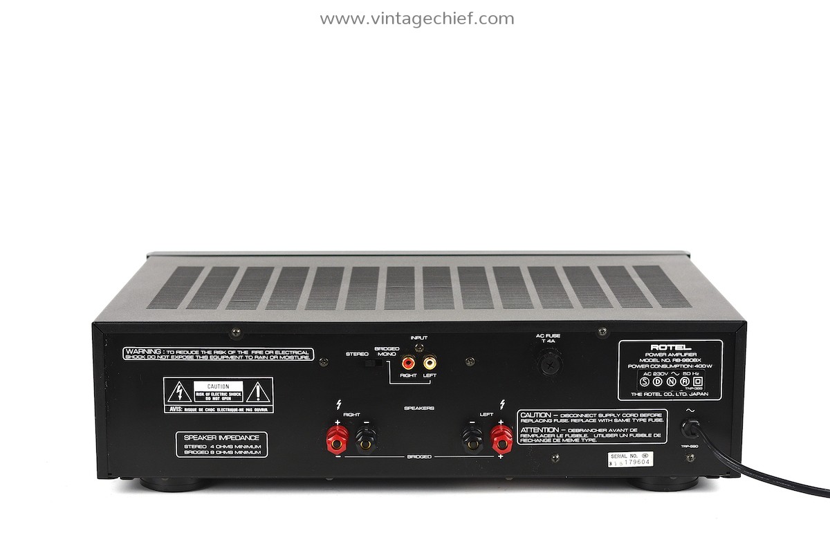 High End Rotel RB-980BX Power Amplifier | 2 x 120 Watt Stereo | 360 ...
