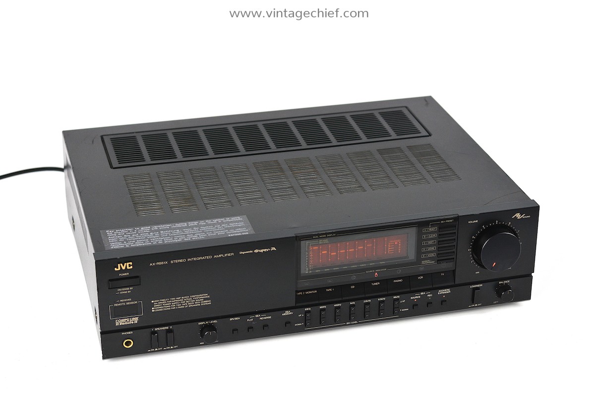 JVC AX-R551X Amplifier | Dynamic Super A | Built-in Equalizer | 2 x 100 ...