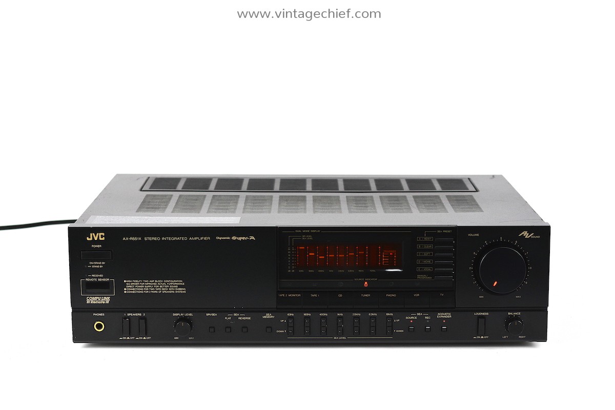 JVC AX-R551X Amplifier | Dynamic Super A | Built-in Equalizer | 2 x 100 ...