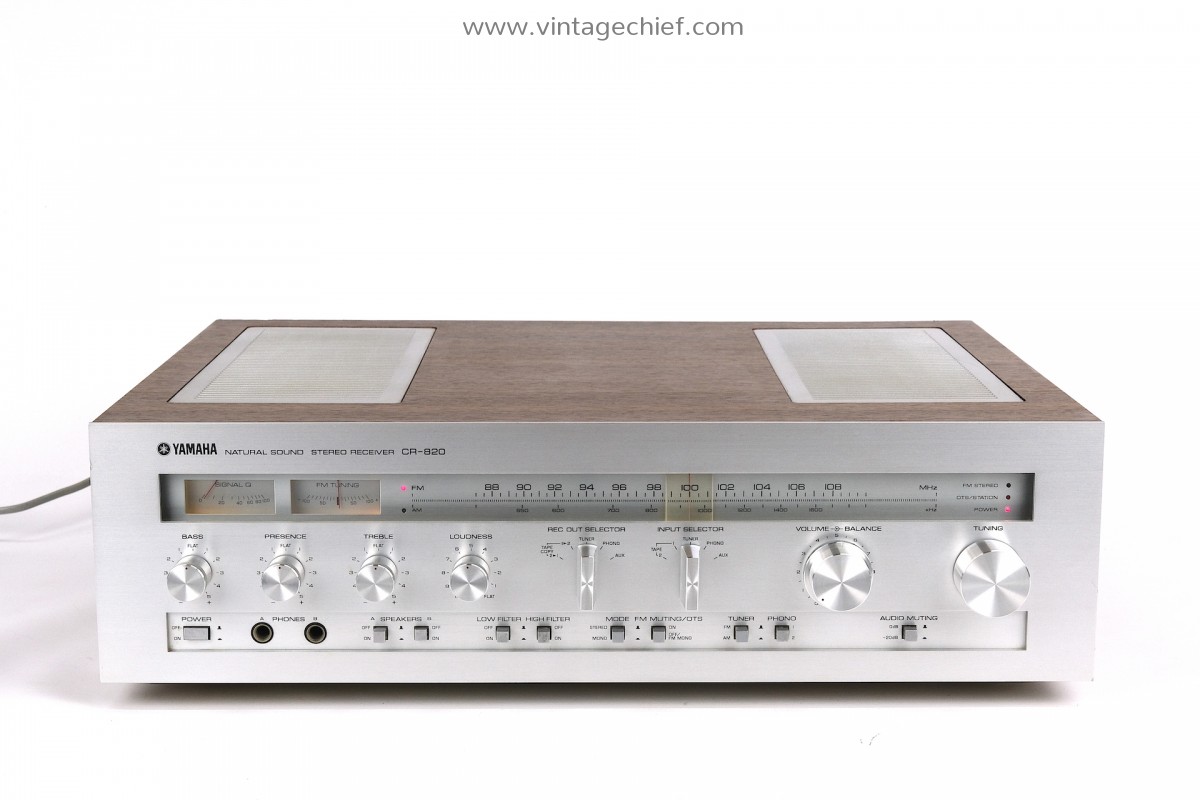Vintage Yamaha CR-820 FM AM Stereo Receiver | Serviced | Wooden Case ...