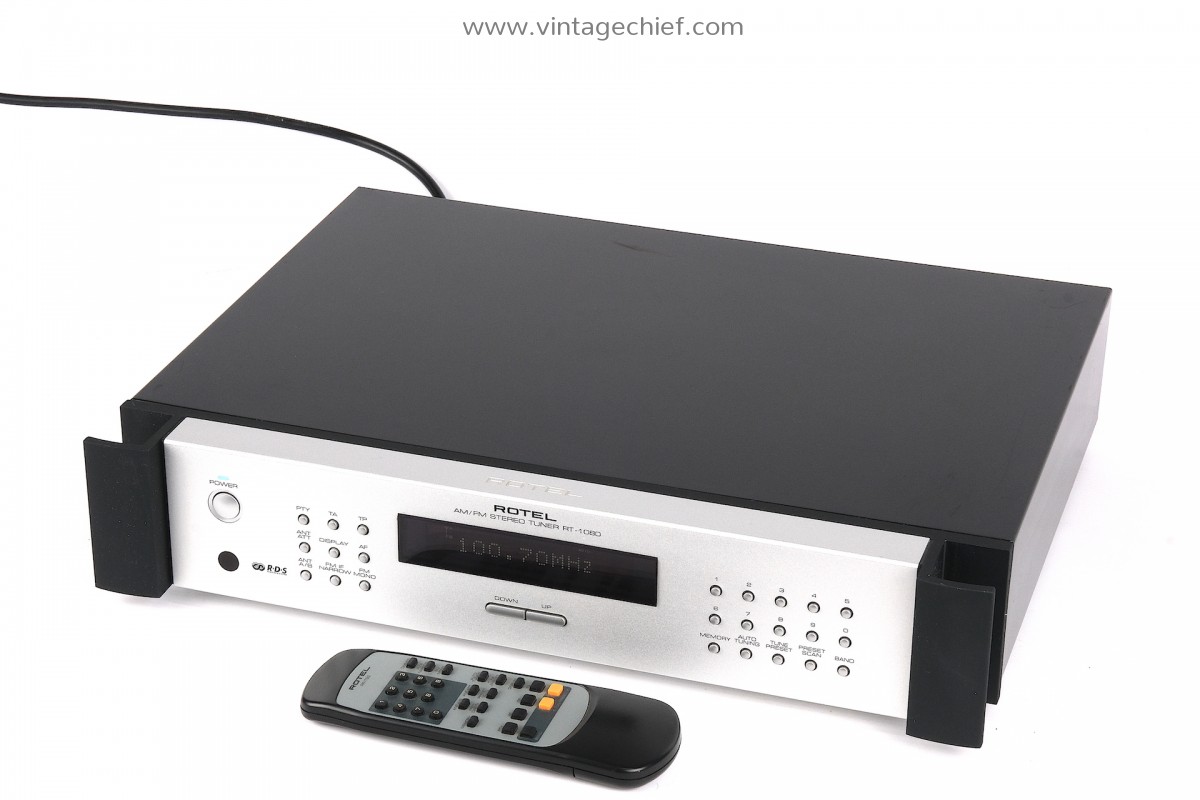 High End Rotel RT-1080 Tuner + Rotel RR-T92 Remote Control | Silver ...