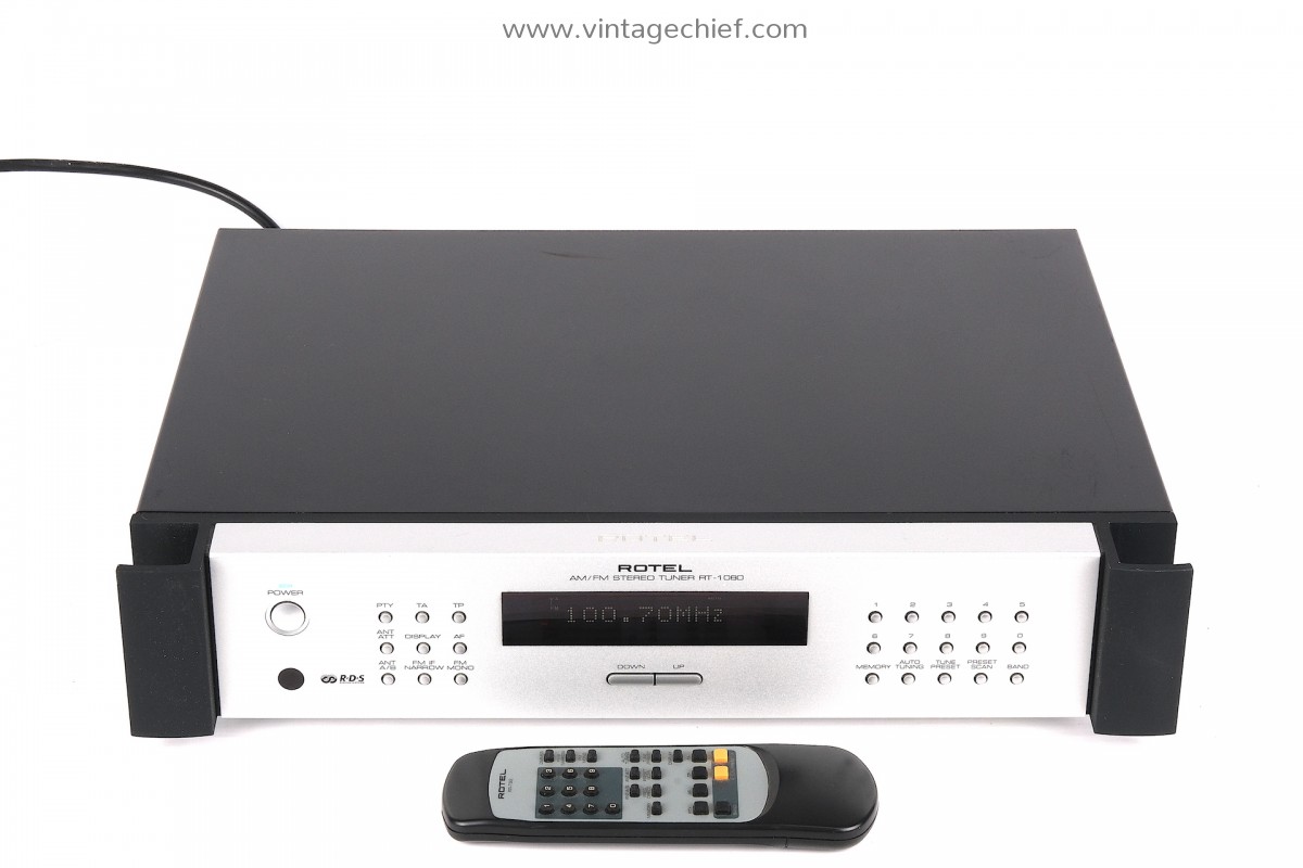 High End Rotel RT-1080 Tuner + Rotel RR-T92 Remote Control | Silver ...
