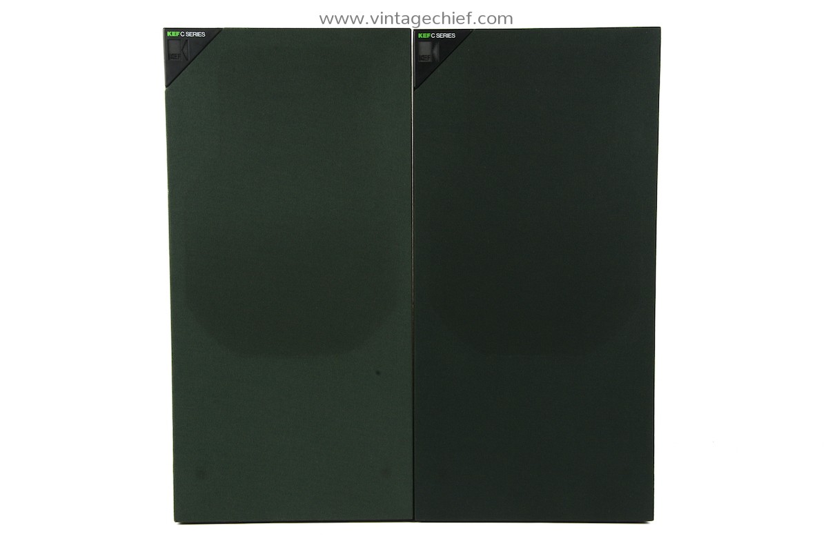 Matched Pair KEF C30 Speakers + Speaker Grills | Walnut Finish | KEF ...