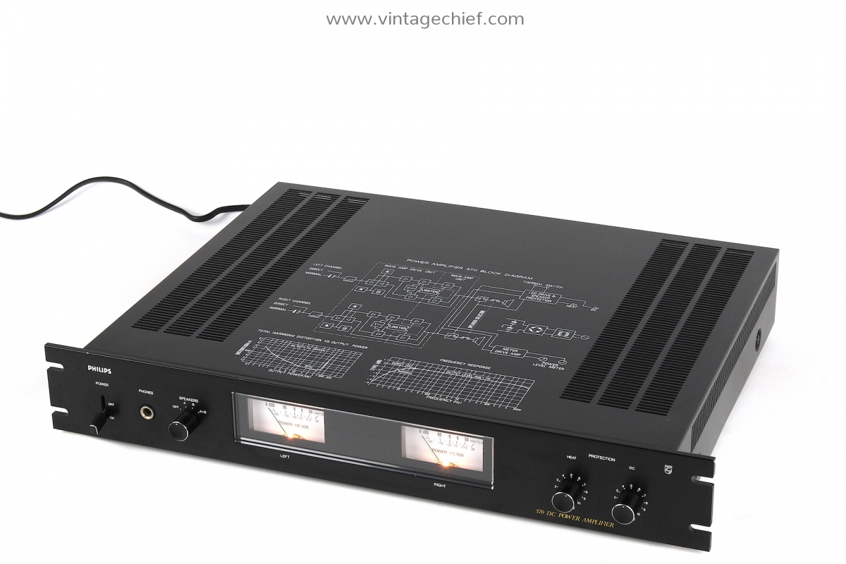 Philips 22AH370 Power Amplifier | Vintage | VU Meters | Stereo