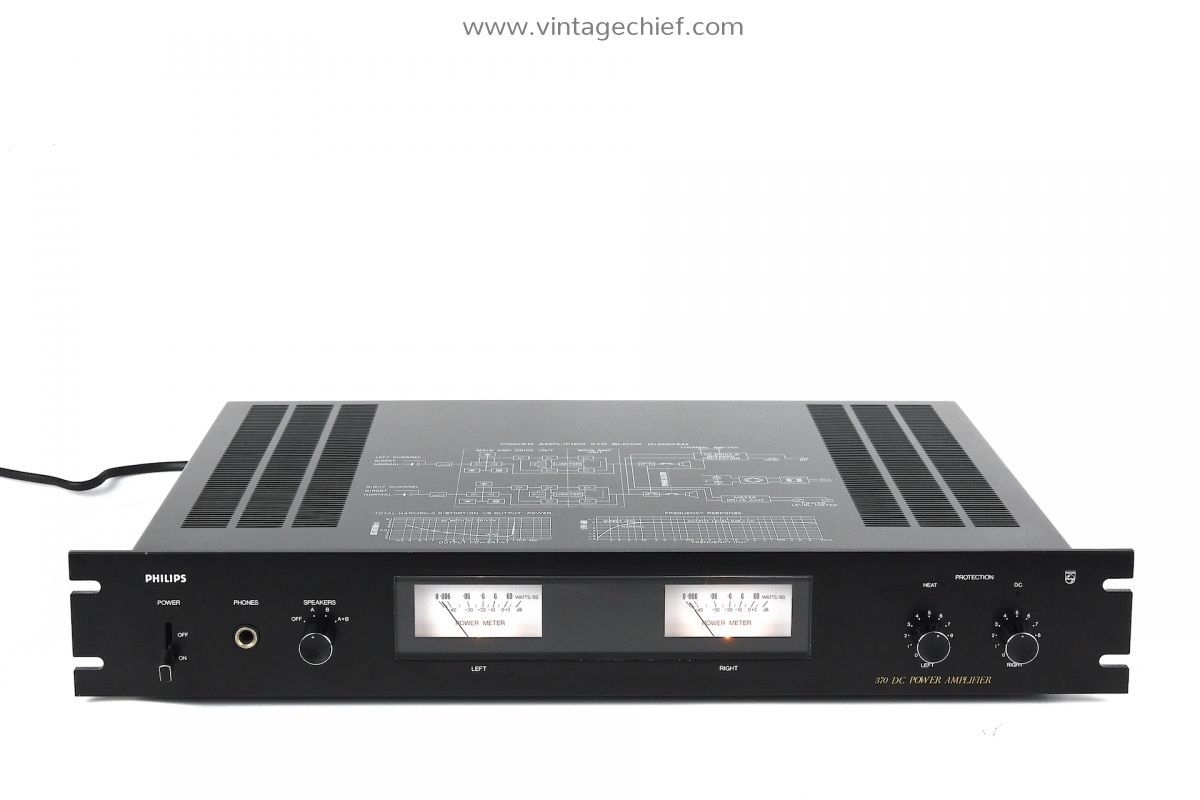 Philips 22AH370 Power Amplifier | Vintage | VU Meters | Stereo