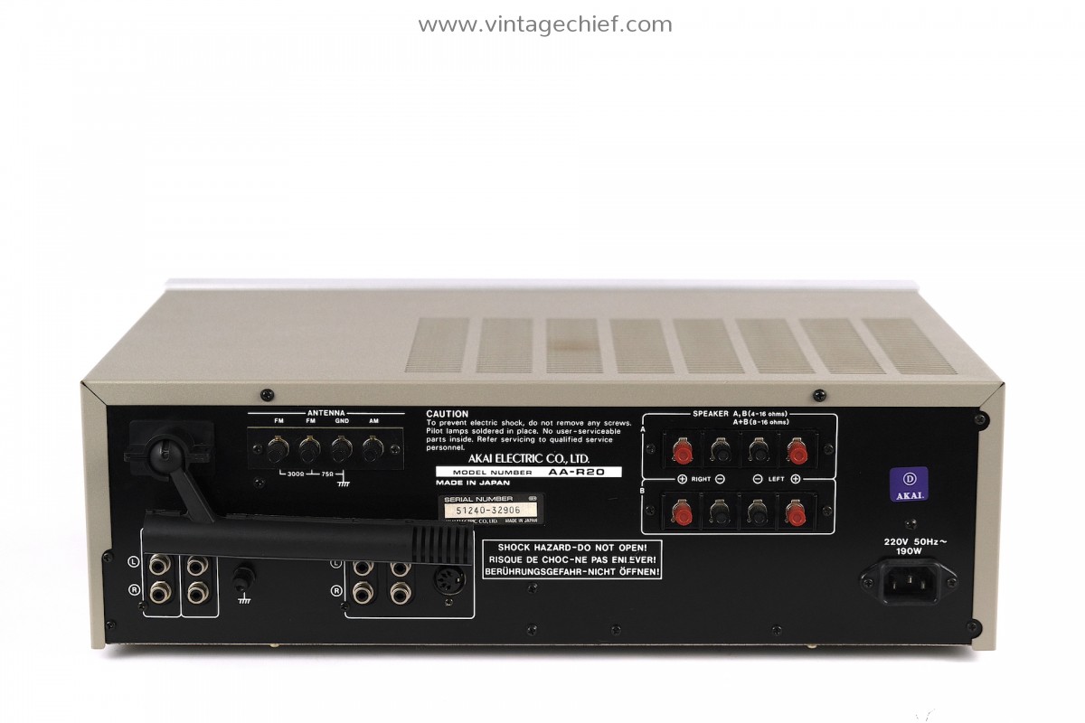 Akai AA-R20 Receiver | Phono | Serviced | Vintage | Audio