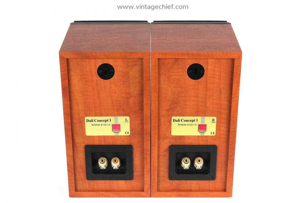 Dali Concept 1 Speakers + Speaker Grills + Box | Cherry | Pair