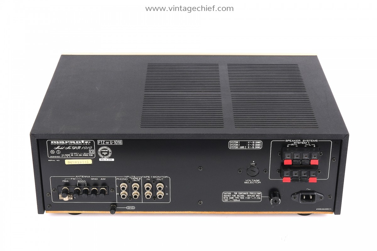 Marantz SR 1010 Receiver | Phono | VU Meters | Serviced | Vintage | Audio