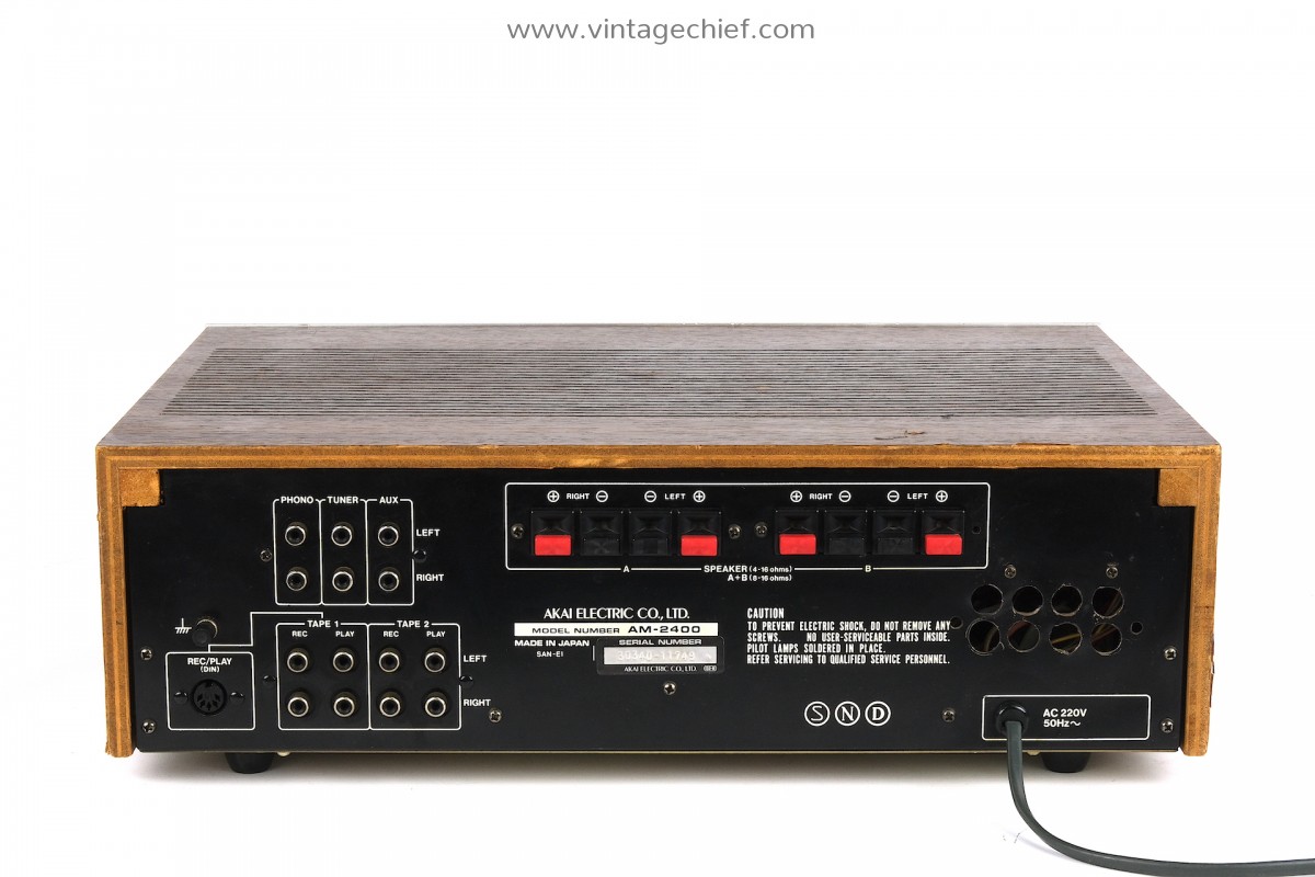 Akai AM-2400 Integrated Stereo Amplifier | Phono | Vintage | Wooden ...