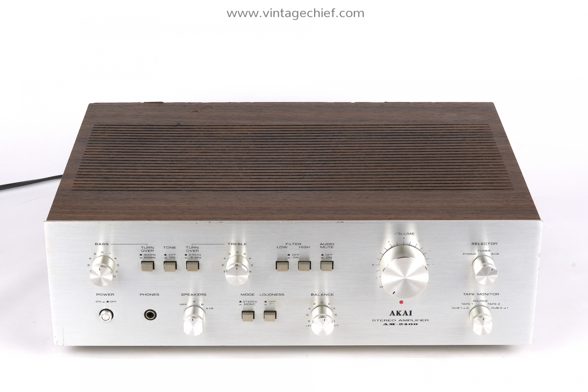 Akai AM-2400 Integrated Stereo Amplifier | Phono | Vintage | Wooden ...