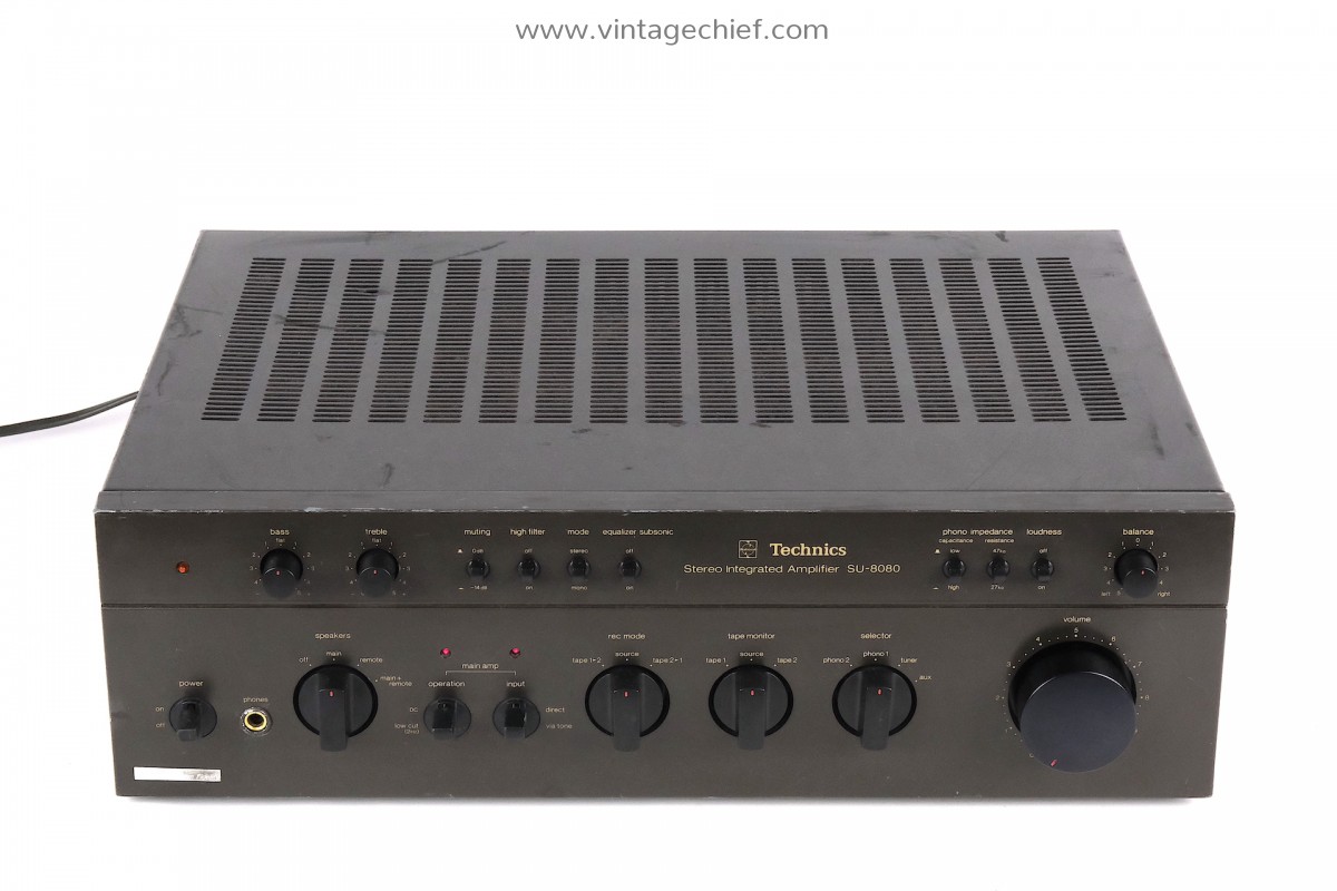 Technics SU-8080 Amplifier | 2 Phono Inputs | 2 x 72 Watt | Vintage ...