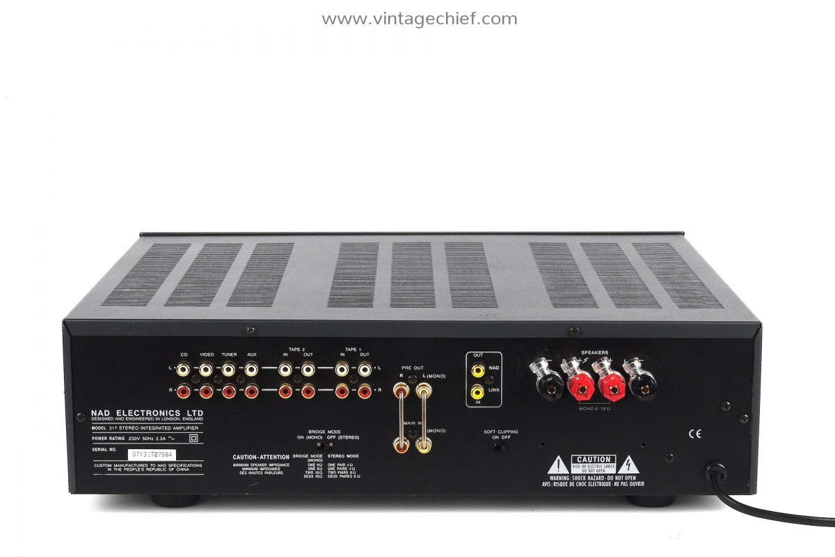 NAD 317 Amplifier + Remote Control + Manual + Box | 2 x 80 Watt | Pre ...