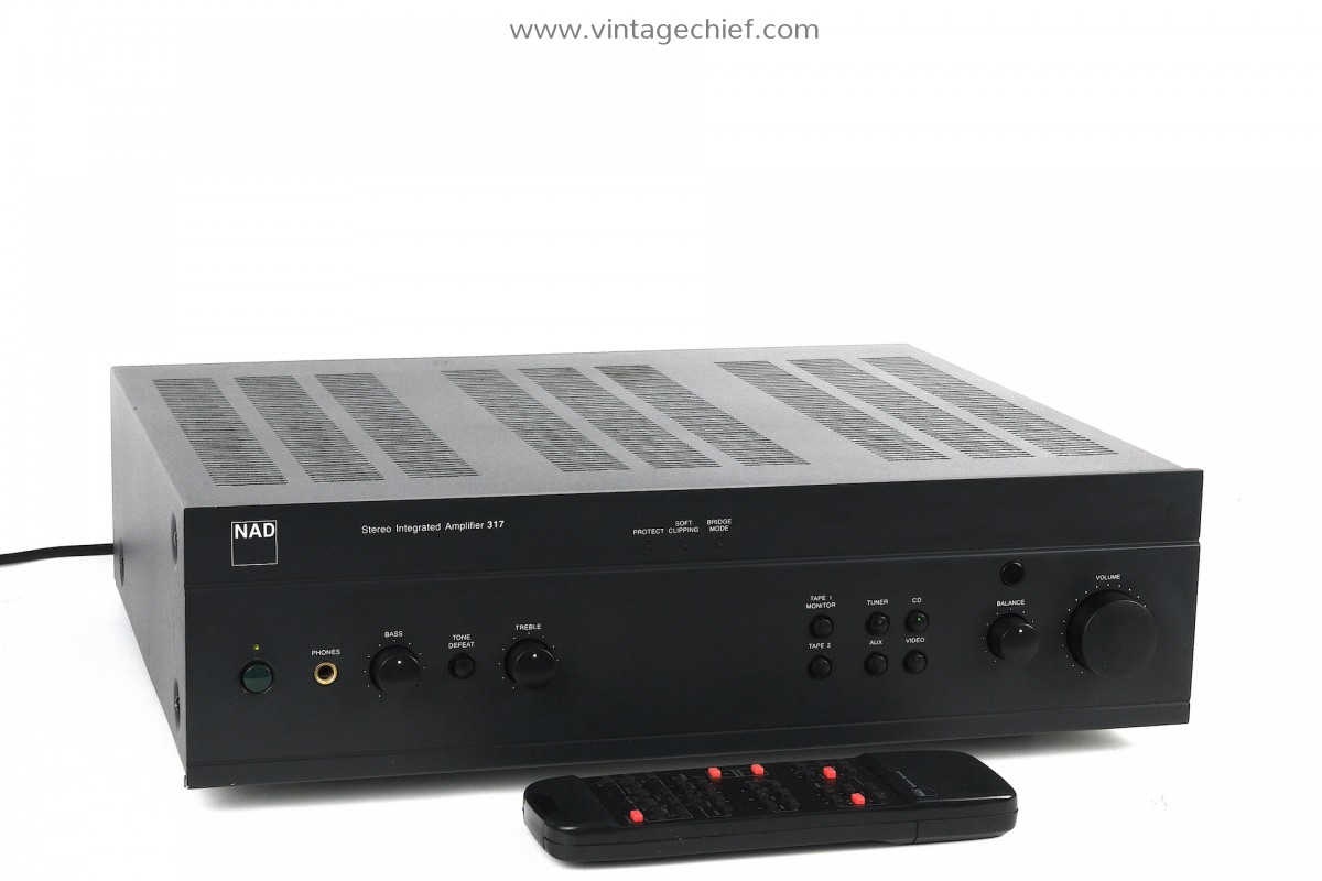 NAD 317 Amplifier + Remote Control + Manual + Box | 2 x 80 Watt | Pre ...