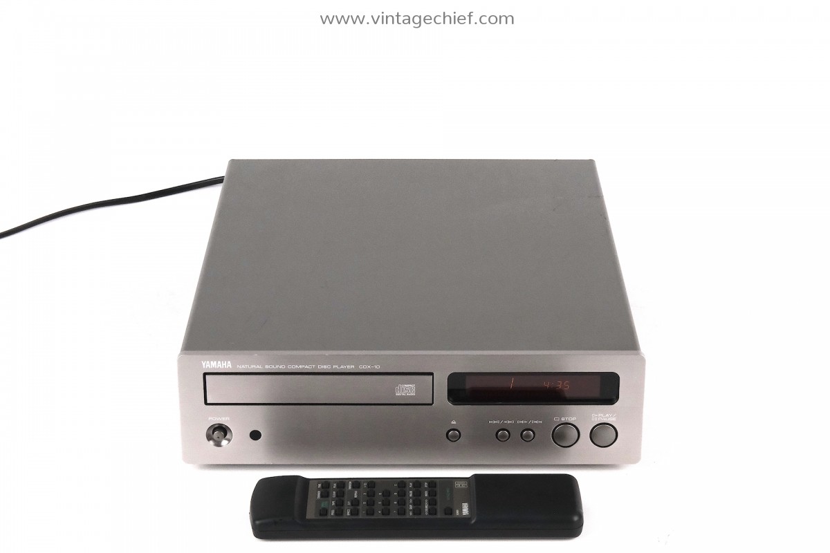 Yamaha CDX-10 CD Player + Remote Control | Titanium Finish | Optical ...