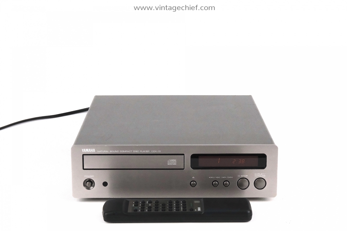 Yamaha CDX-10 CD Player + Remote Control | Titanium Finish | Optical ...