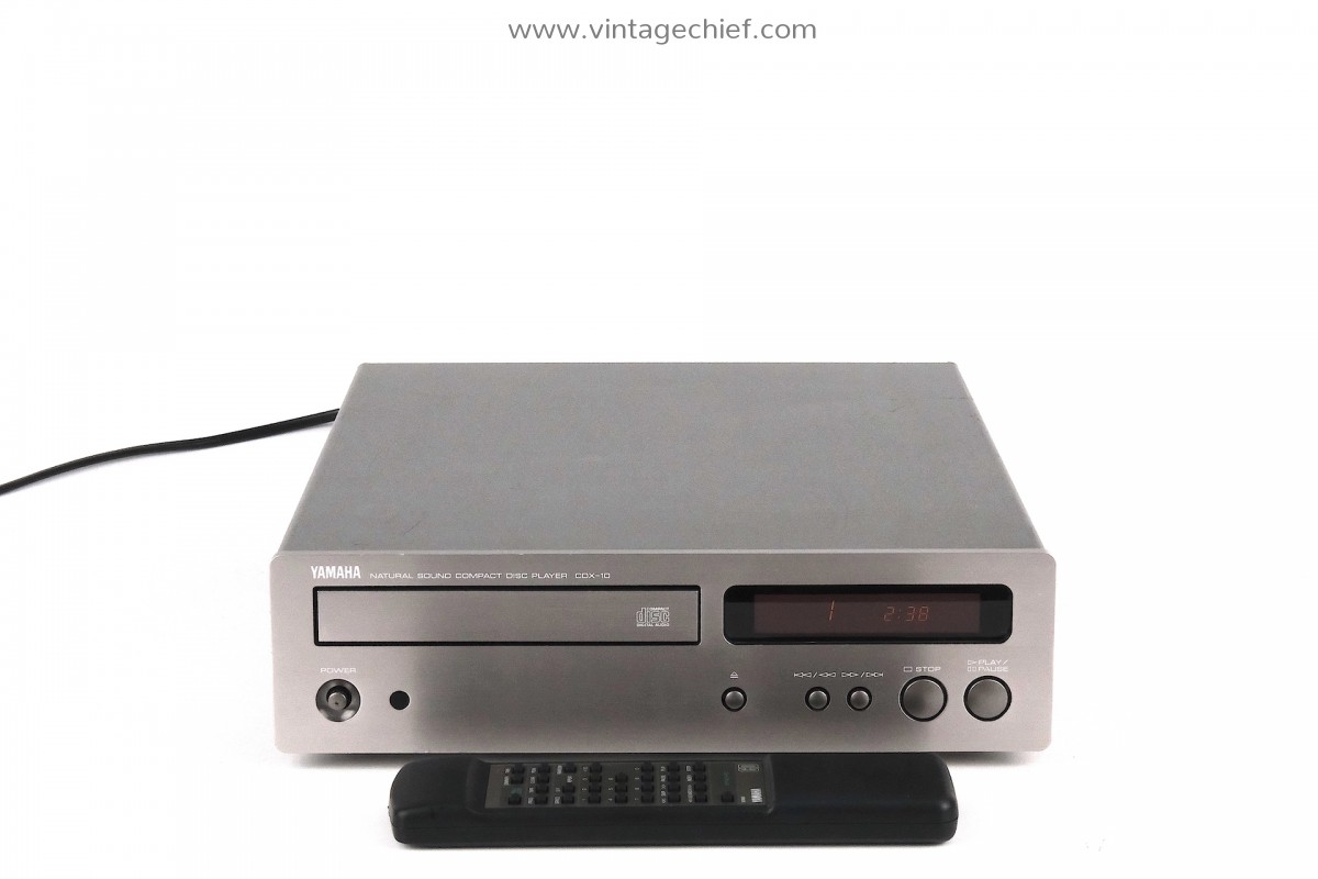 Yamaha CDX-10 CD Player + Remote Control | Titanium Finish | Optical ...