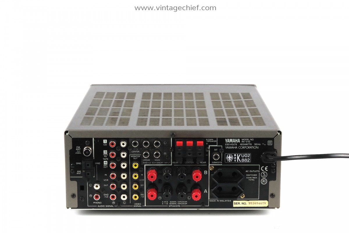 Yamaha RX-V10 Receiver + Remote Control | Natural Sound Stereo Receiver ...