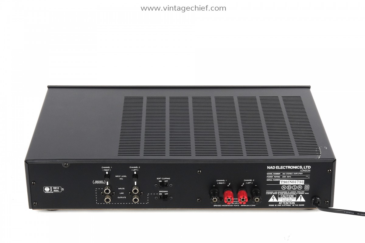 NAD 902 Stereo Power Amplifier | Bridgeable | Vintage