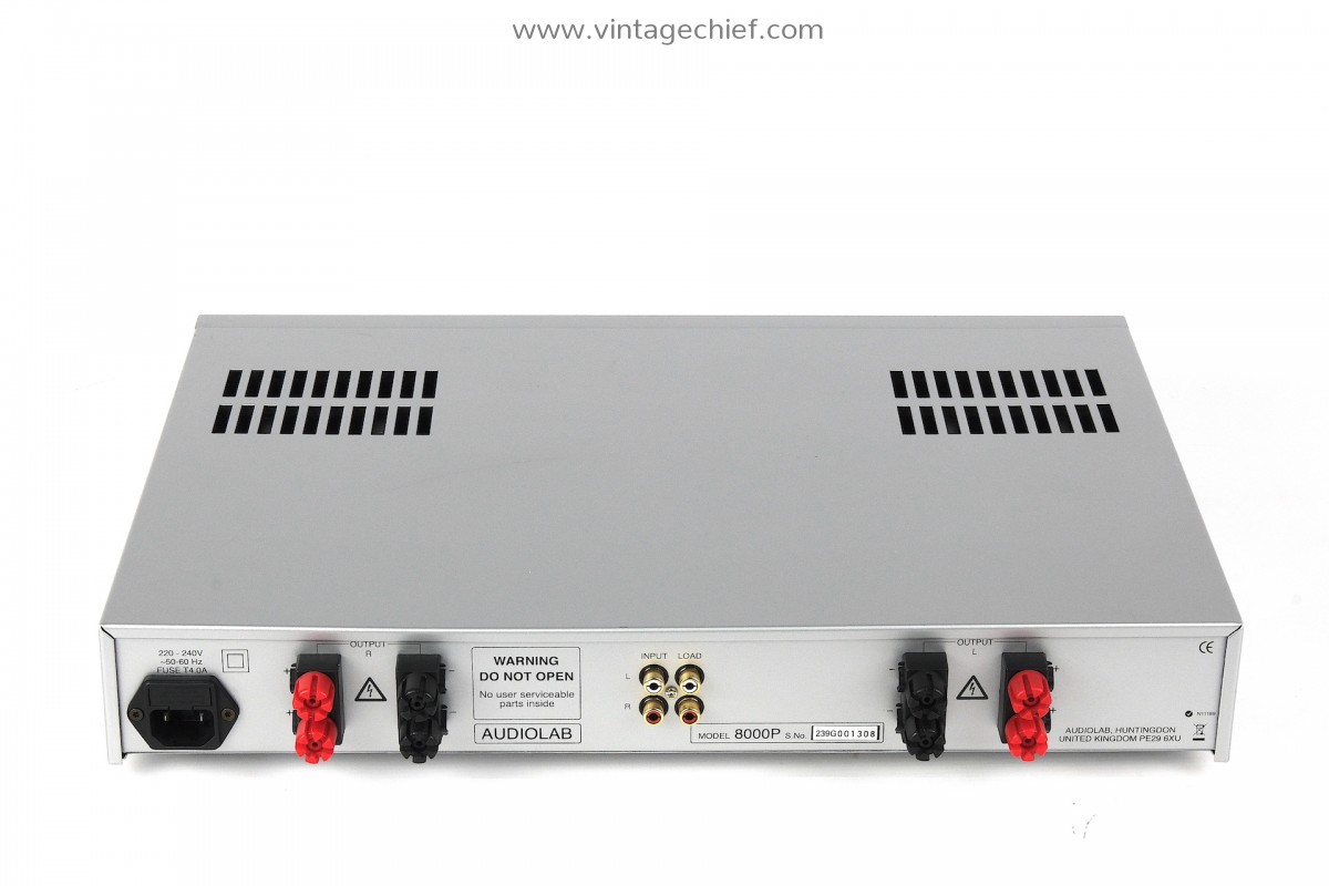 High End Audiolab 8000P (MKII) Stereo Power Amplifier | 2 x 100 Watt | Silver