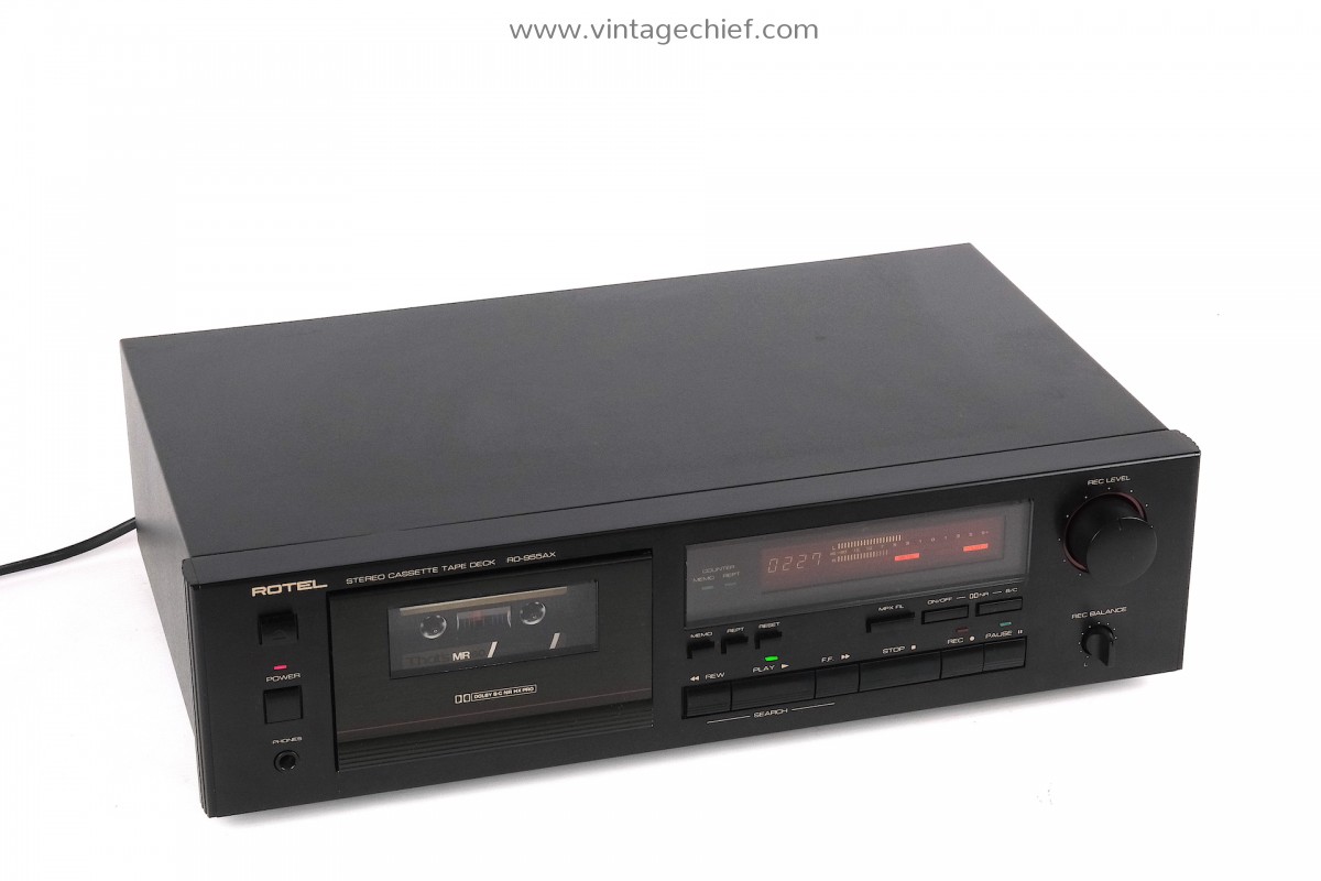 Audiophile Rotel RD-955AX Cassette Deck | Rotel Tape Deck | Dolby B ...