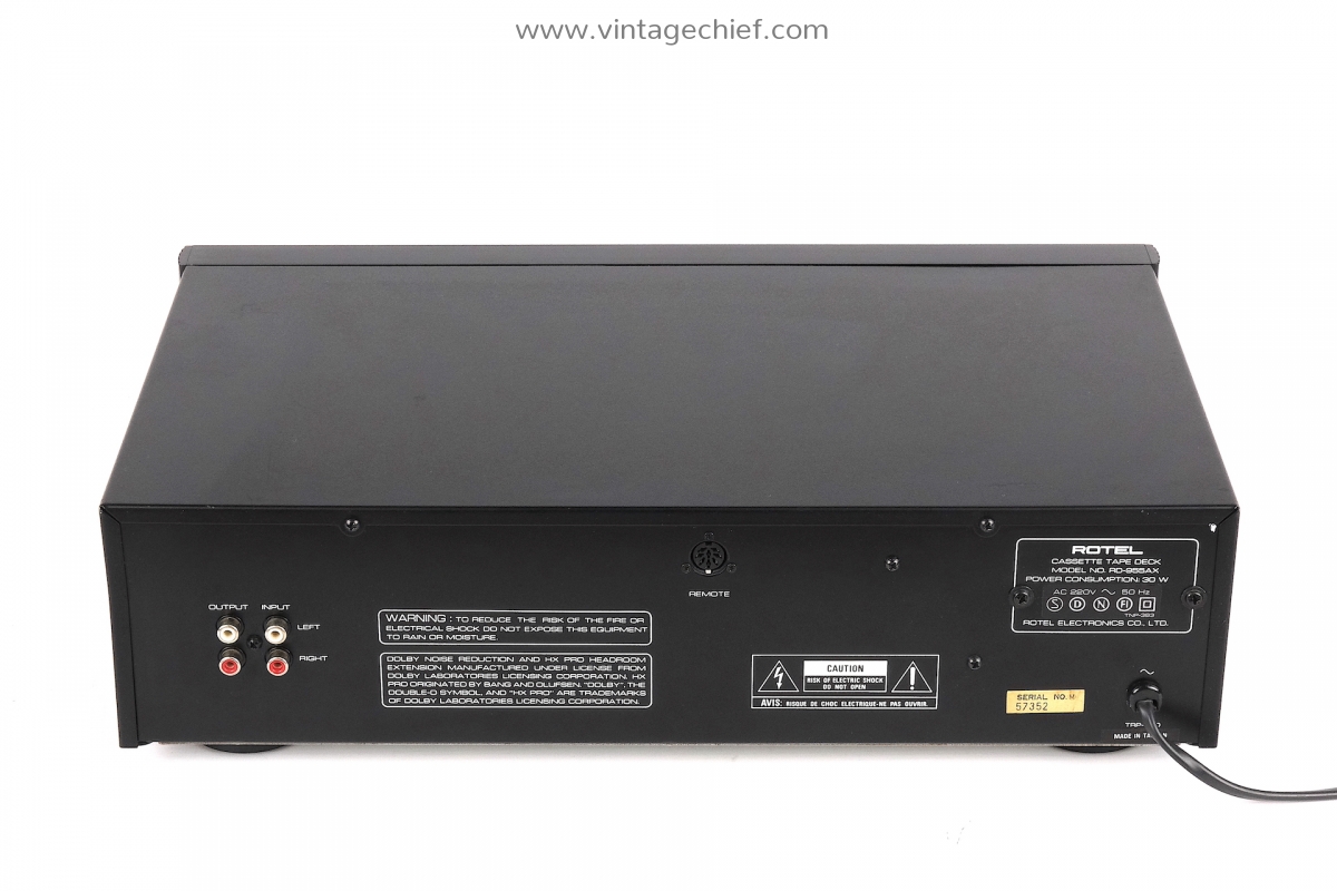 Audiophile Rotel RD-955AX Cassette Deck | Rotel Tape Deck | Dolby B ...
