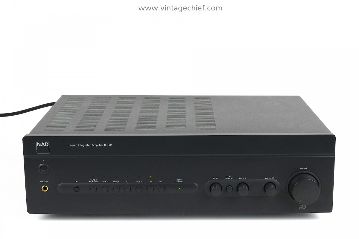 NAD C352 Amplifier | 2 x 80 Watt | Stereo | Pre Out | Main In | Audio ...