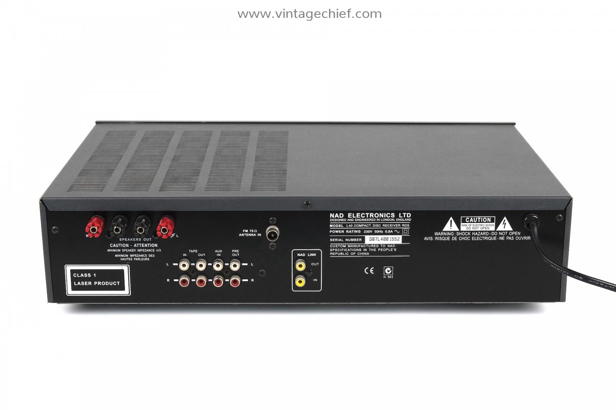 NAD L40 Compact Disc Stereo Receiver | Stereo | 2 x 20 Watt