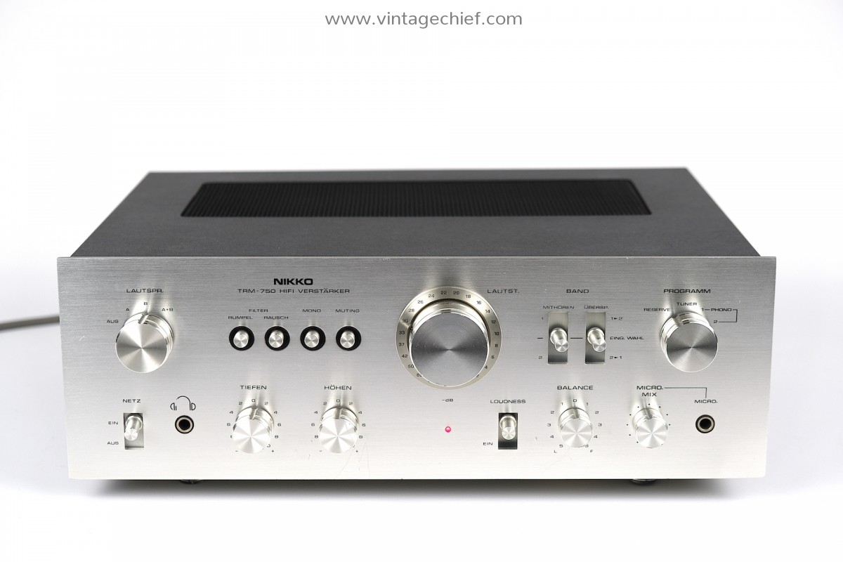 Nikko TRM-750 Amplifier | 2 x 75 Watt | Vintage | Stereo | Phono