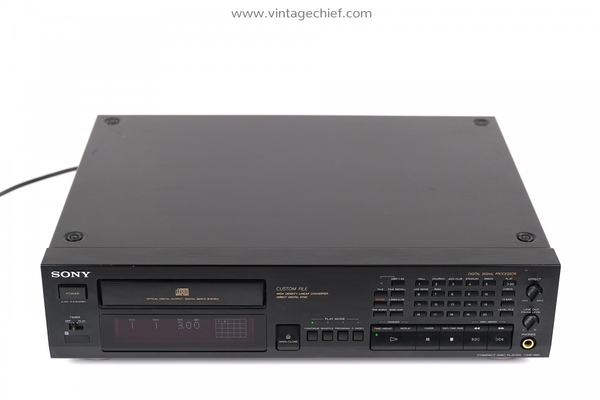 Audiophile Sony CDP-997 CD Player | Sony CD Player | Optical Digital ...