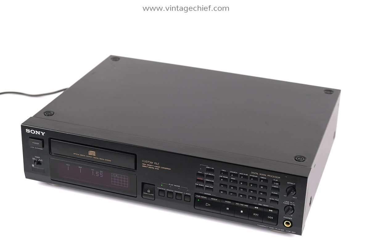 Audiophile Sony CDP-997 CD Player | Sony CD Player | Optical Digital ...