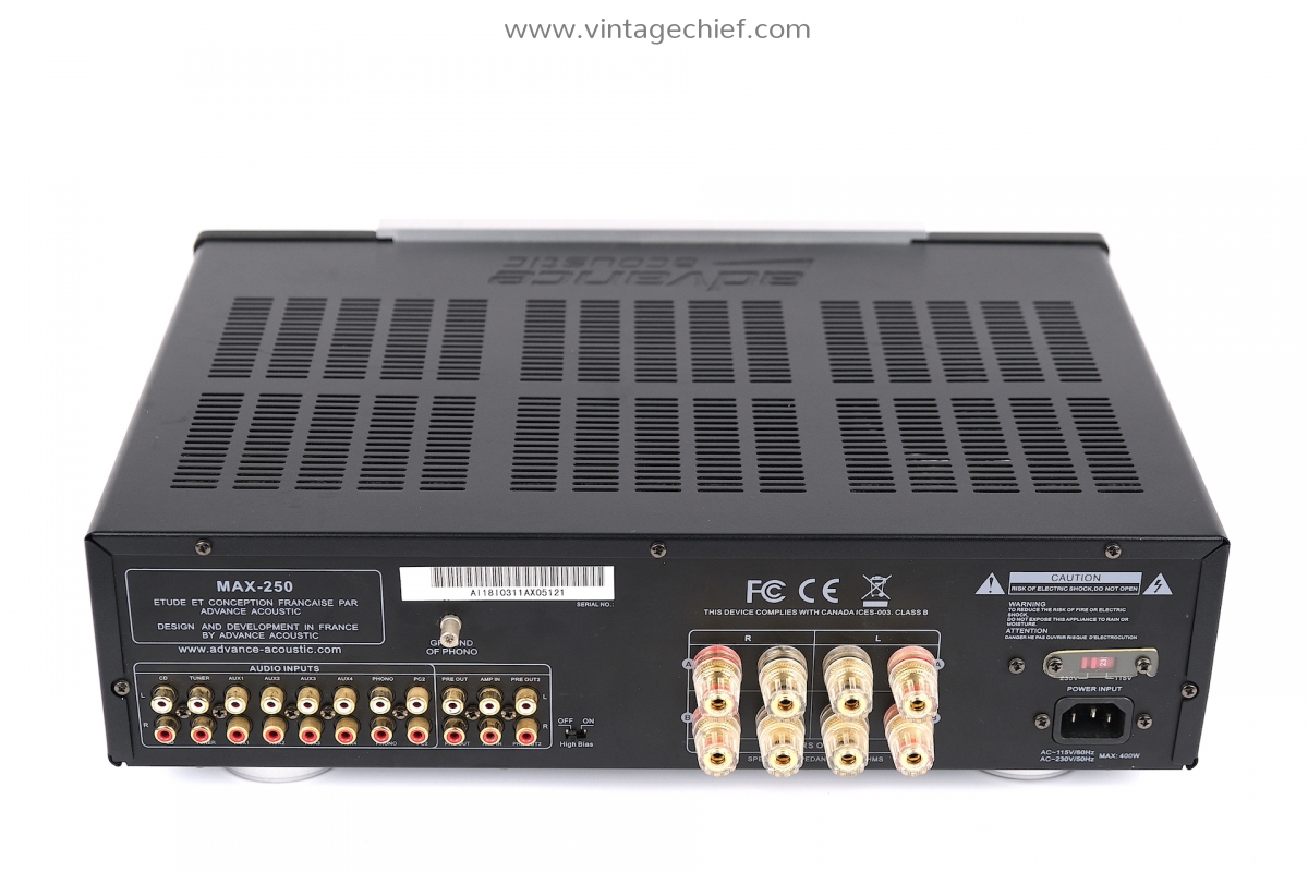Advance Acoustic MAX 250 Amplifier + Remote Control | 2 x 90 Watt ...