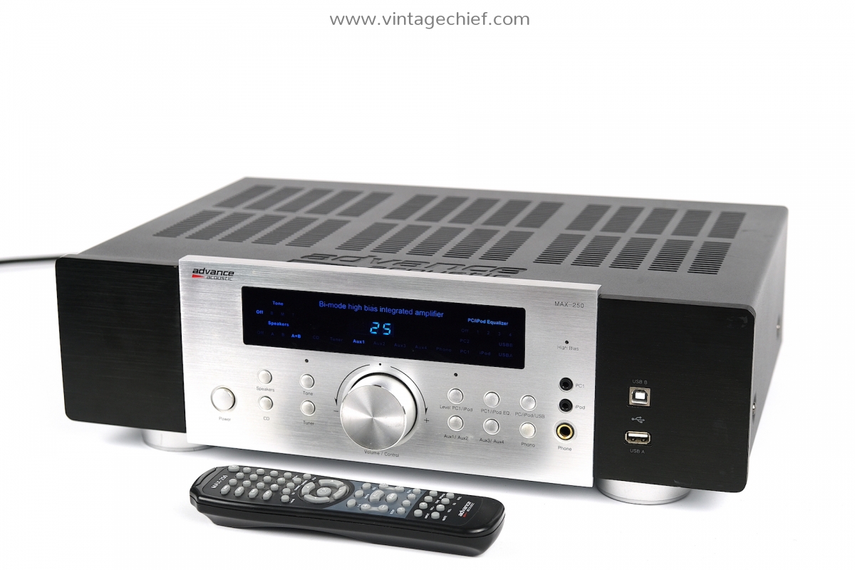 Advance Acoustic MAX 250 Amplifier + Remote Control | 2 x 90 Watt ...