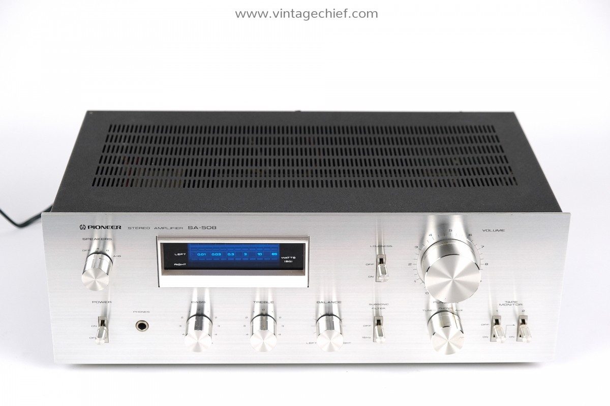 Pioneer SA-508 Integrated Stereo Amplifier | Blue Line | Phono | Vintage | Audio | HiFi
