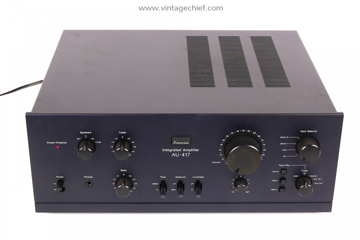 High End Vintage Sansui AU-417 Amplifier | 2 x 65 Watt | 2 x Phono ...