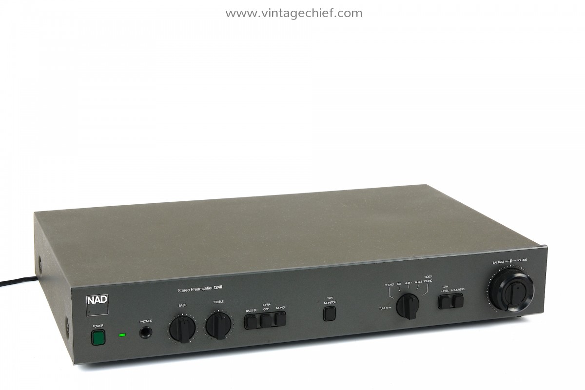 NAD 1240 Preamplifier | Stereo Preamp | Phono MM | Phono MC | Vintage