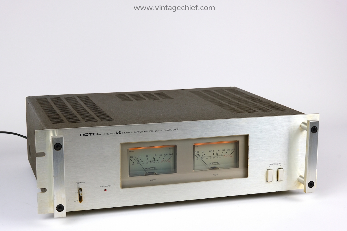 Rotel RB-2000 Power Amplifier | VU Meters | Defective | For Parts or ...