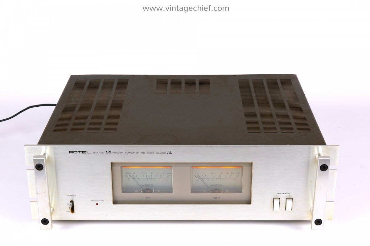 Rotel RB-2000 Power Amplifier | VU Meters | Defective | For Parts or ...