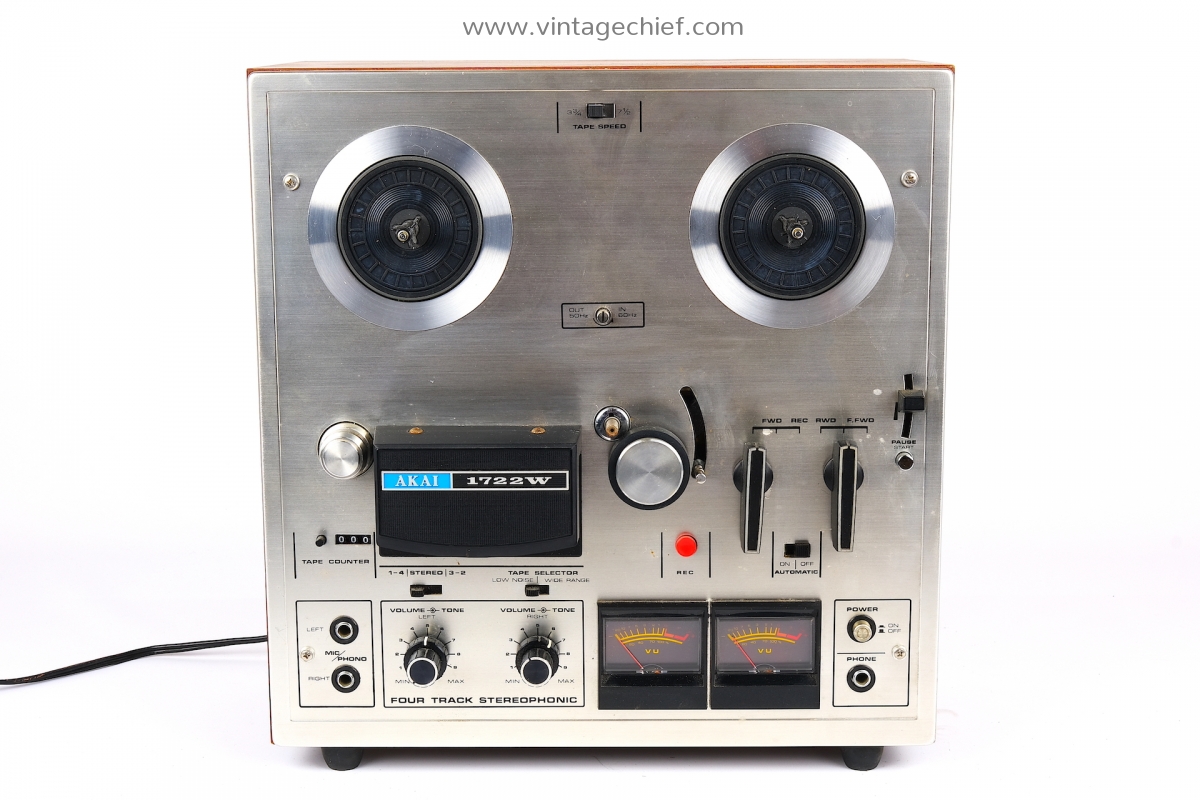 Akai 1722W Tape Recorder | Defective | For Parts or Repair | Vintage