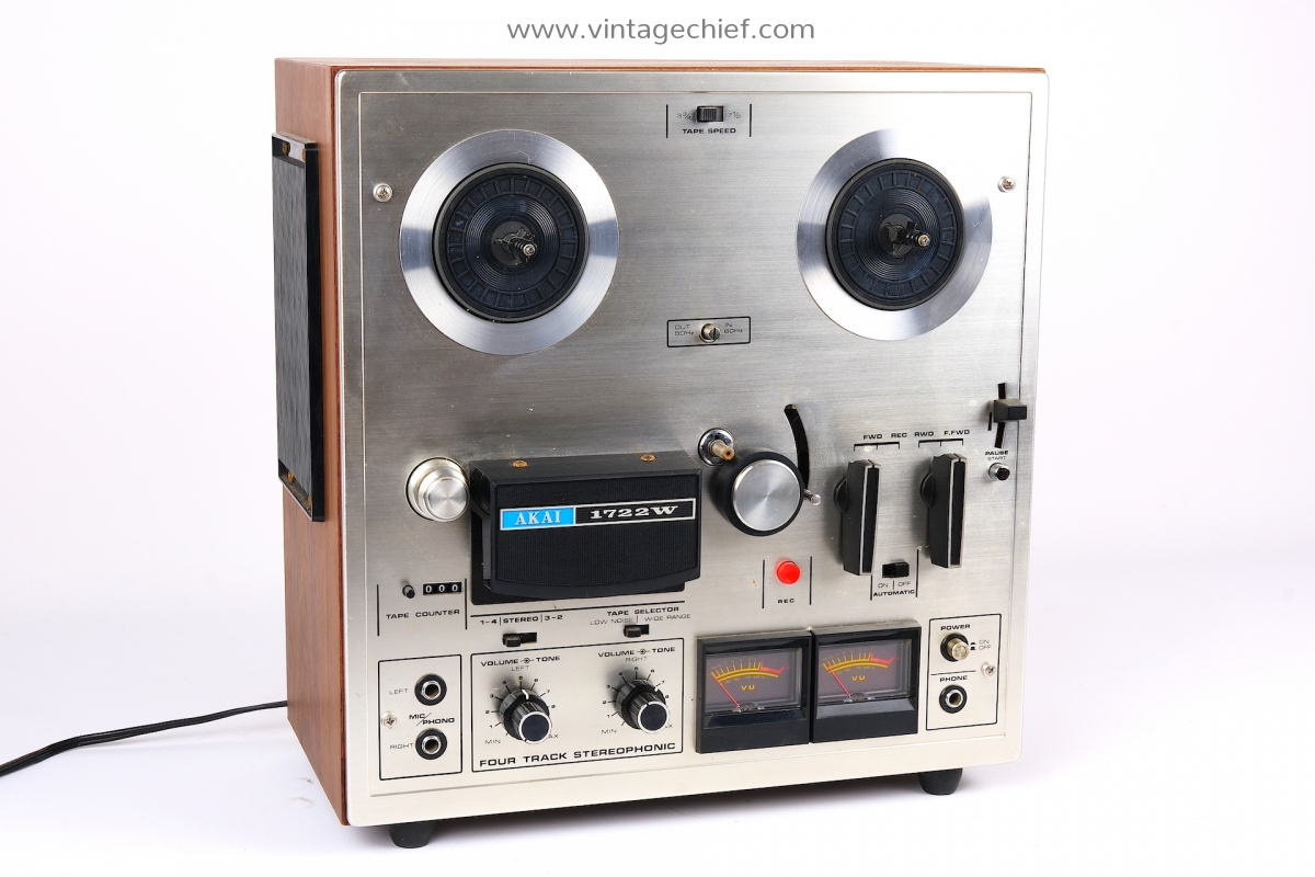 Akai 1722W Tape Recorder | Defective | For Parts or Repair | Vintage