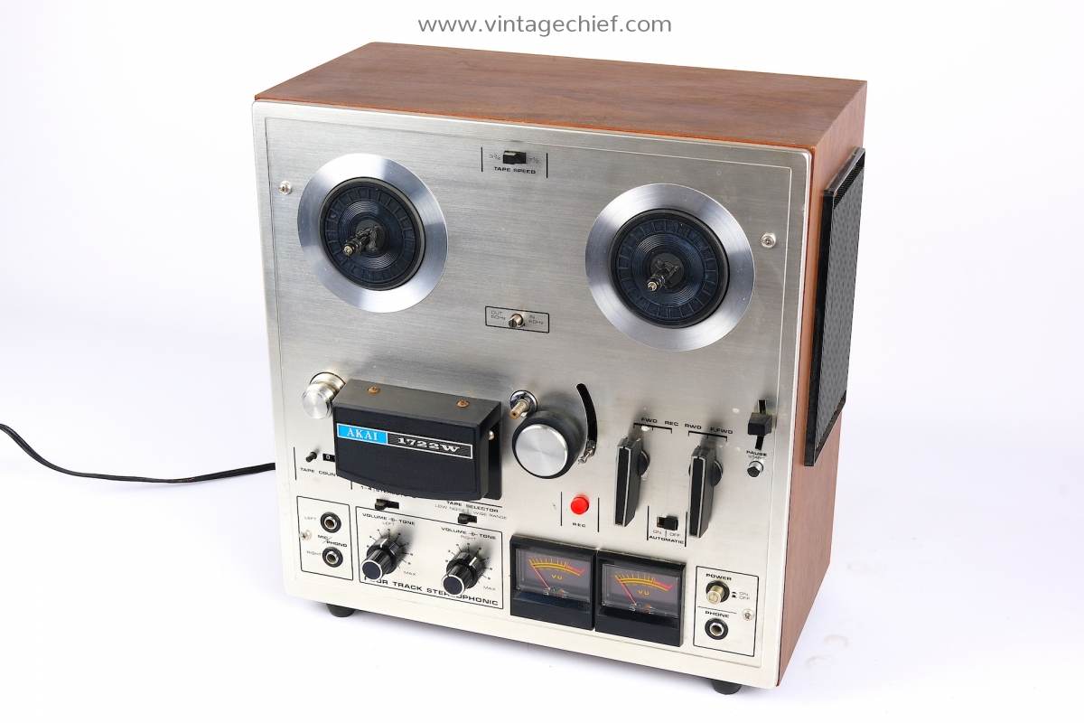 Akai 1722W Tape Recorder | Defective | For Parts or Repair | Vintage