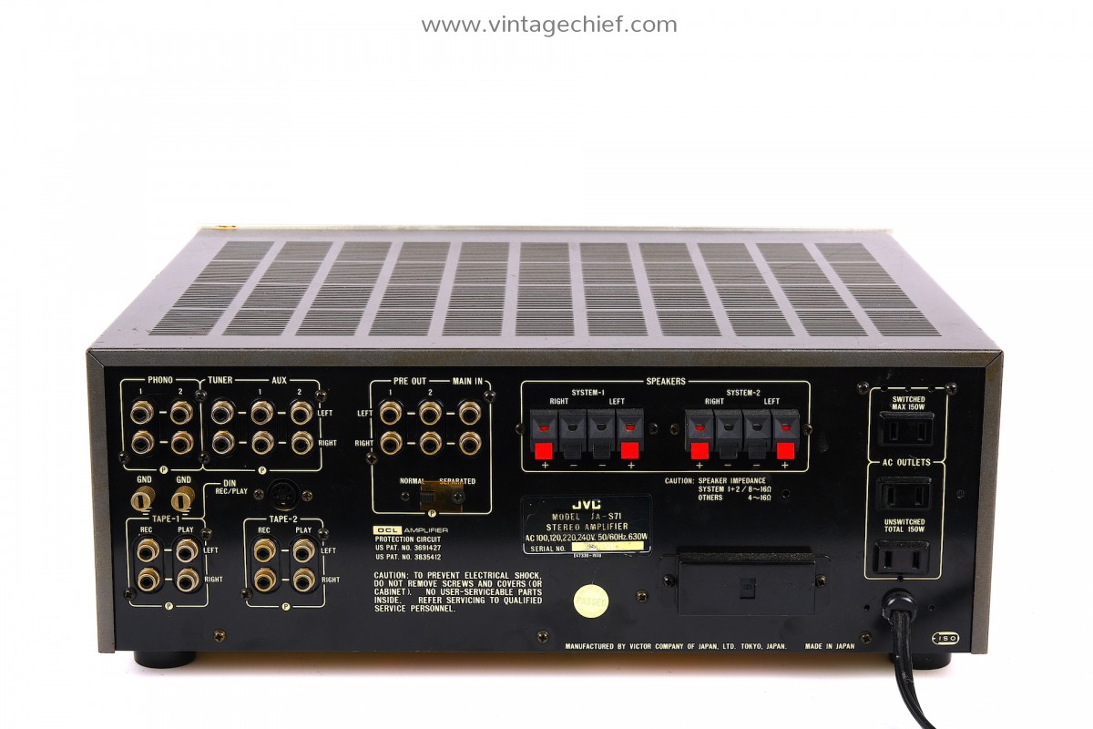 JVC JA-S71 Amplifier | Defective | For Parts or Repair | Vintage ...