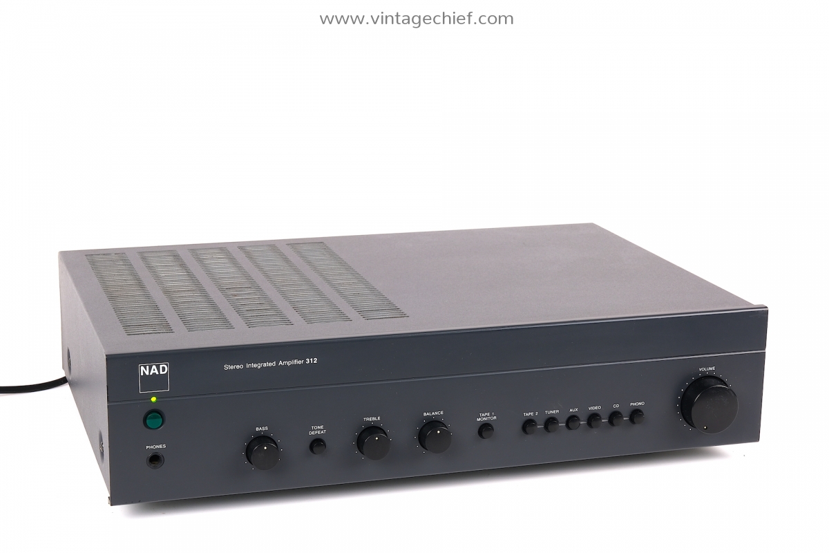 NAD 312 Stereo Amplifier | Phono | Pre-out | Main-in | Audio | HiFi