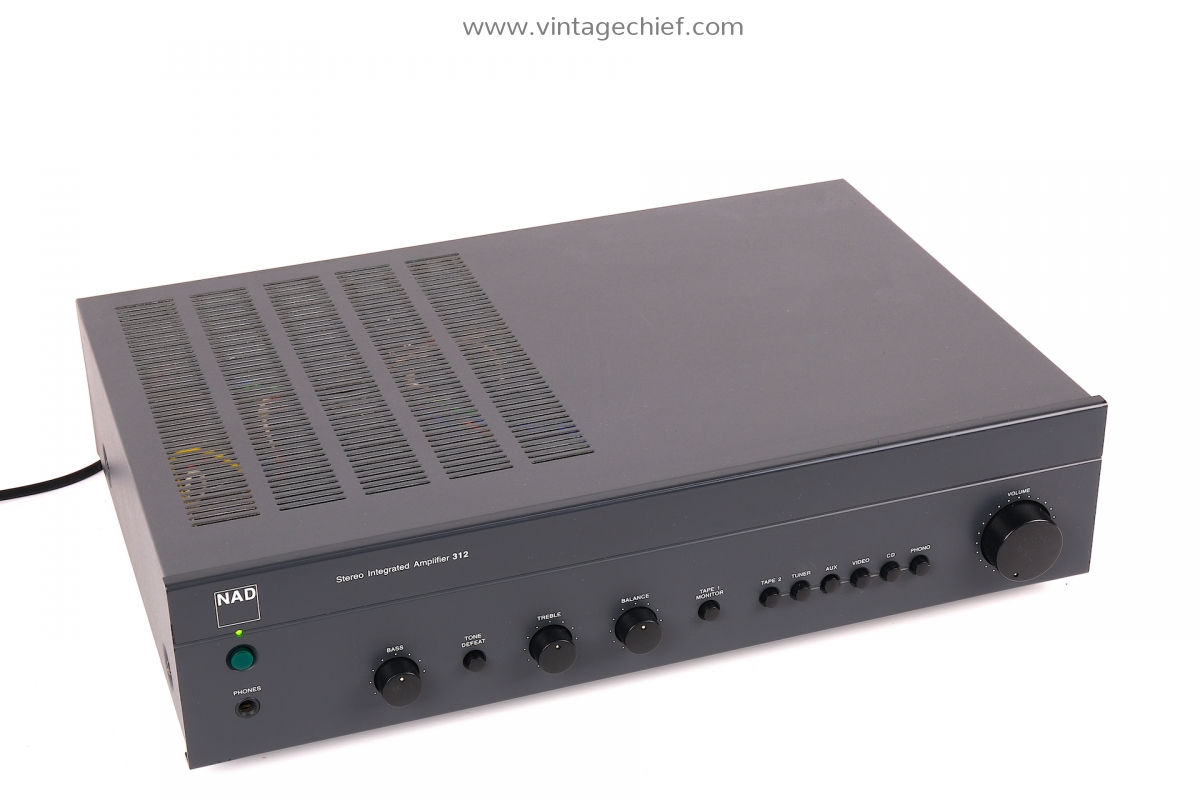 NAD 312 Stereo Amplifier | Phono | Pre-out | Main-in | Audio | HiFi
