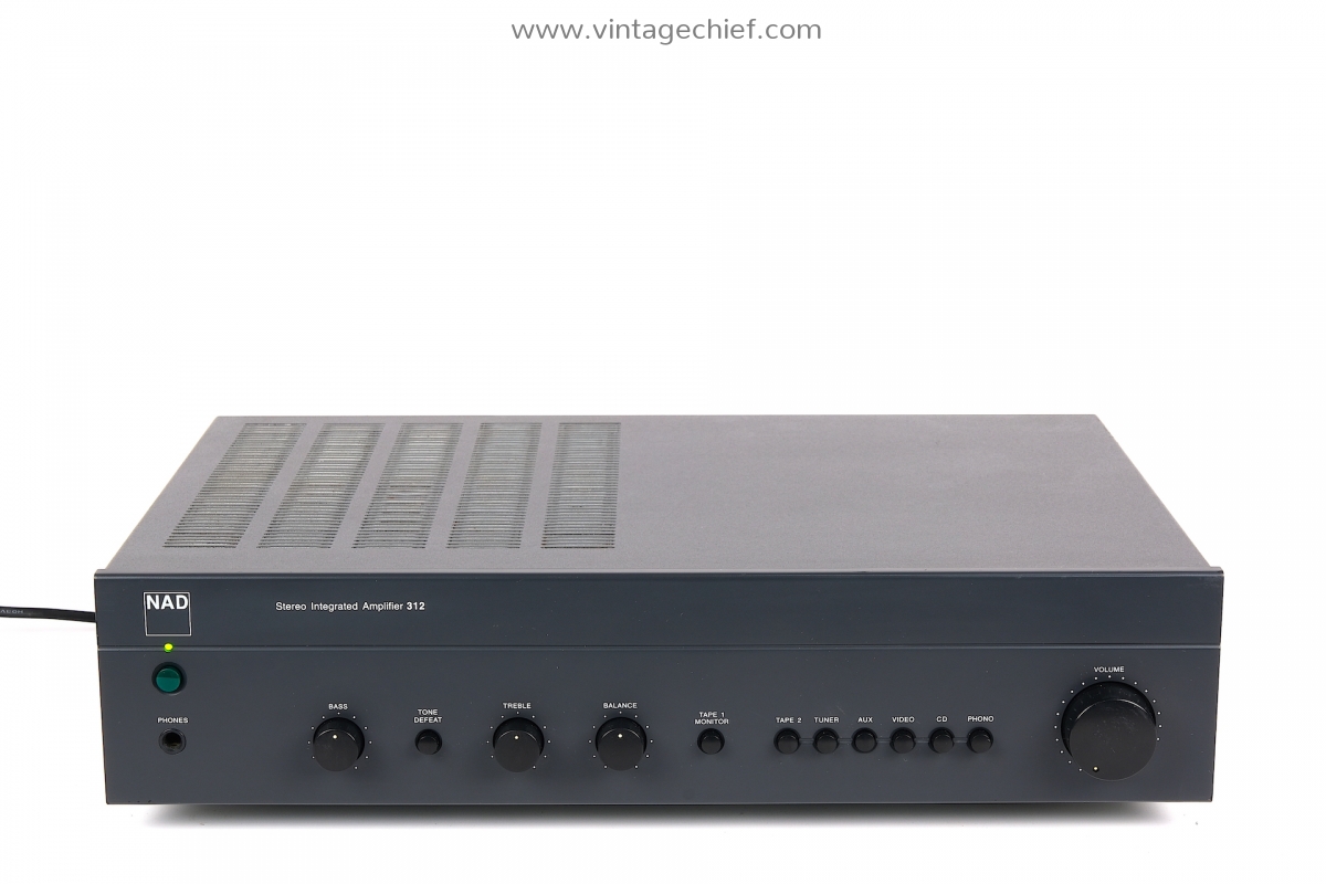 NAD 312 Stereo Amplifier | Phono | Pre-out | Main-in | Audio | HiFi