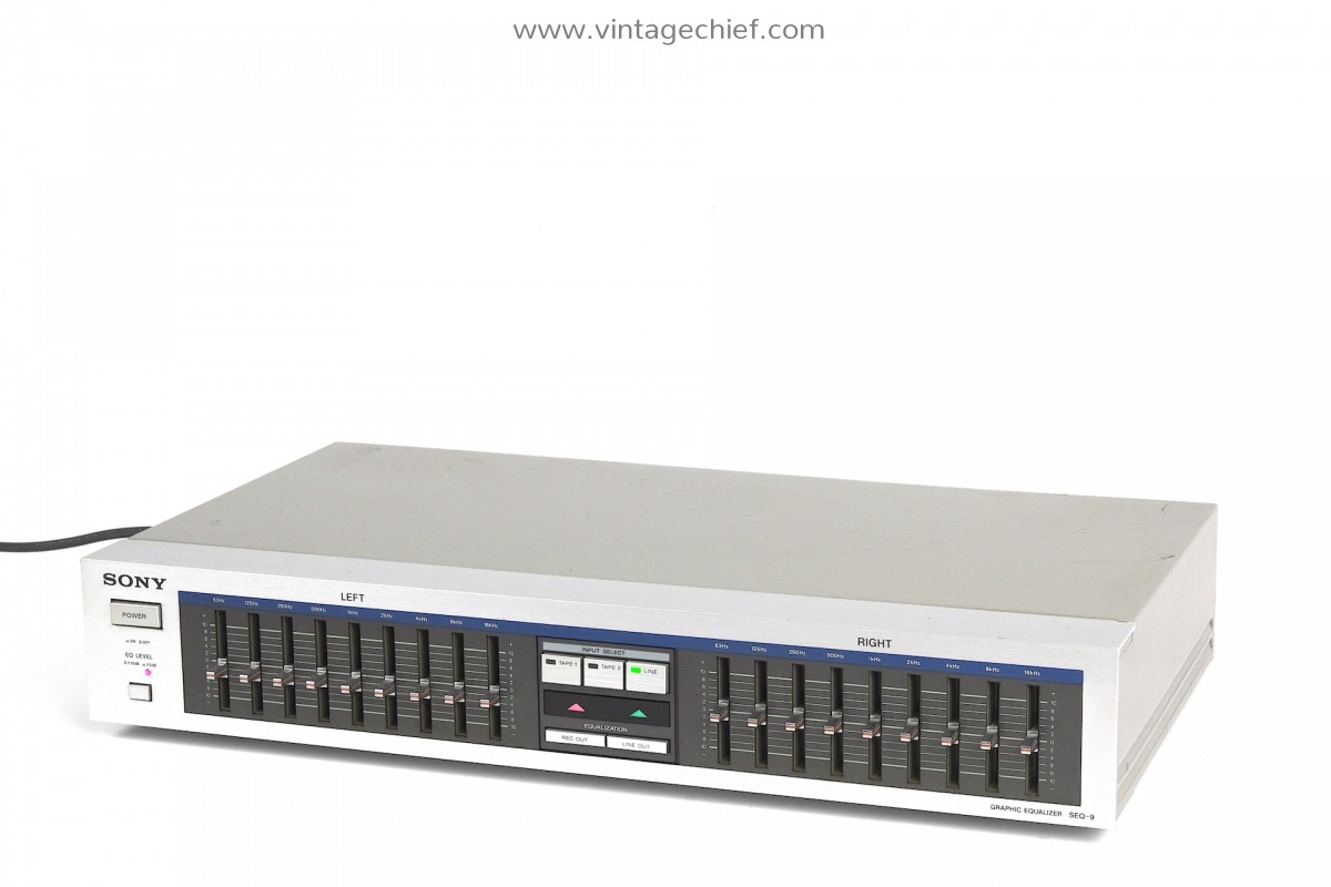 Sony SEQ-9 Equalizer | 9 Band | Silver | Stereo Graphic Equalizer