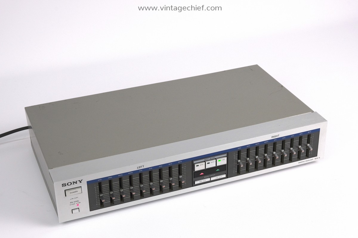 Sony SEQ-9 Equalizer | 9 Band | Silver | Stereo Graphic Equalizer