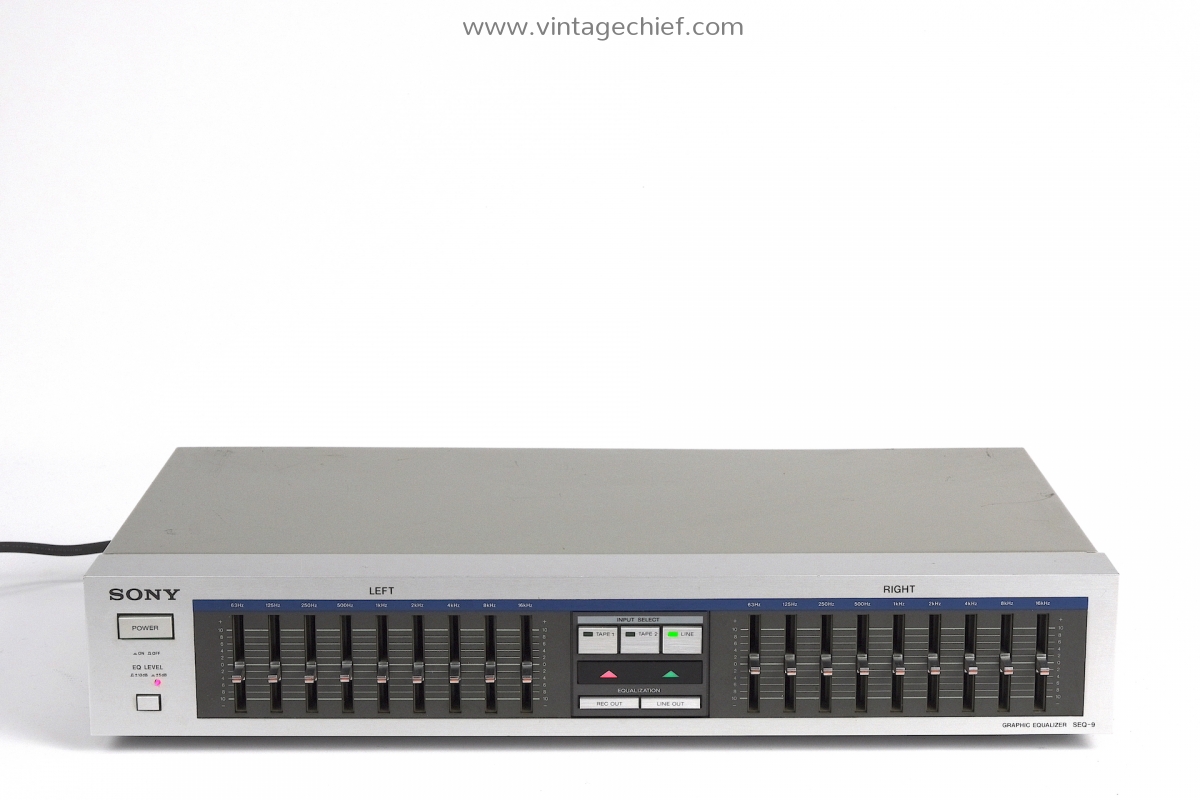 Sony SEQ-9 Equalizer | 9 Band | Silver | Stereo Graphic Equalizer