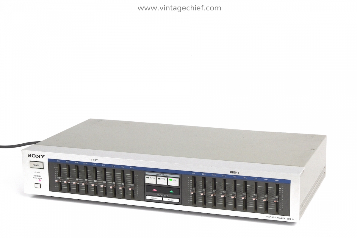 Sony SEQ-9 Equalizer | 9 Band | Silver | Stereo Graphic Equalizer