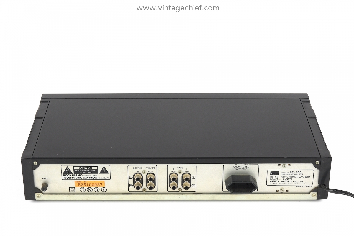 Sansui SE-300 Equalizer | 7 Band Stereo Equalizer | Black | Vintage