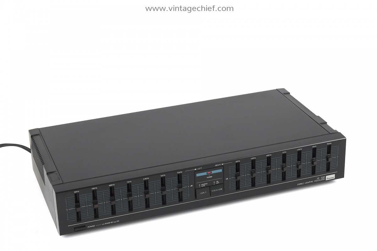Sansui SE-300 Equalizer | 7 Band Stereo Equalizer | Black | Vintage